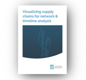 Supply chain data visualization techniques and tools